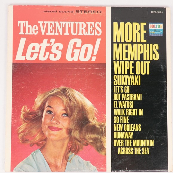 Media | The Ventures Lets Go 1963 Stereo 12 Vinyl Lp Record Bst824 ...